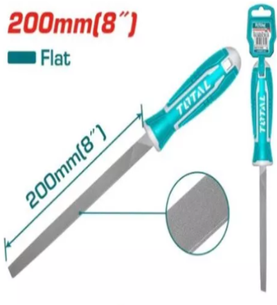 LIMA FINA PLANA 200MM (8″). TOTAL | Ferretotal SPA.